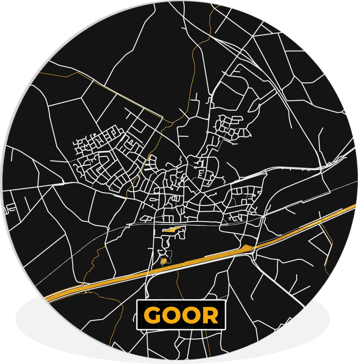 Wall Circle - Wall Circle Indoor - Goor - City Map - Map - Goud - Map ...