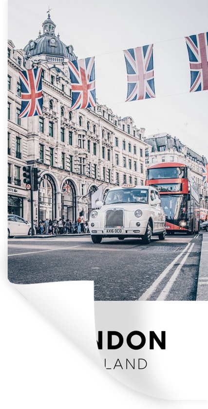 Muurstickers - Sticker Folie - London - Engeland - Vlag - 60x120 cm ...