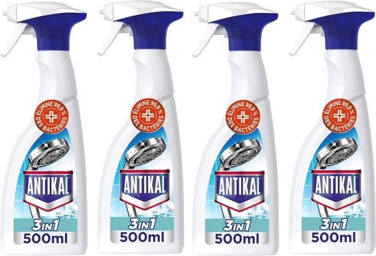 Antikal kalkreiniger - Azijn Effect - 4X 500 ml - Anti-druppel ...