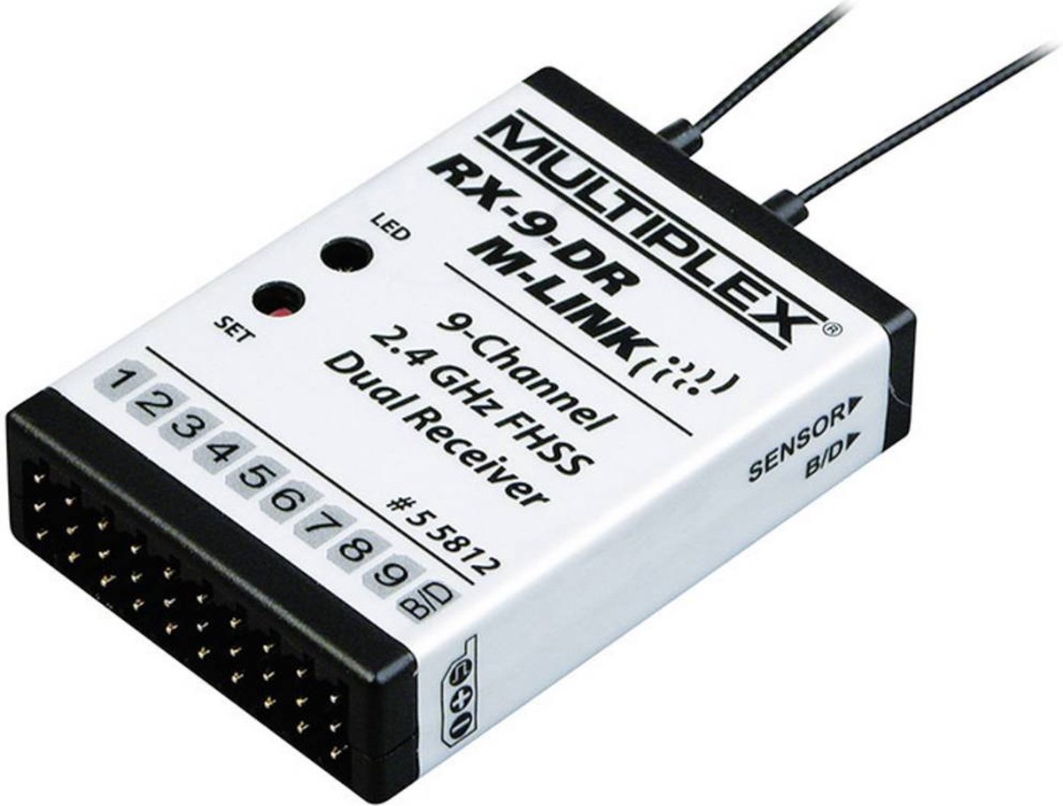 Multiplex RX-9-DR M-LINK 9-kanaals ontvanger 2,4 GHz Stekkersysteem Uni ...