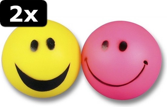 2x VINYL SMILEY BAL 6,5CM | bol.com