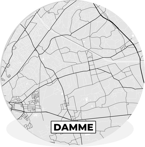 Wall Circle - Wall Circle Indoor - Zwart Wit - België - Map - City Map ...