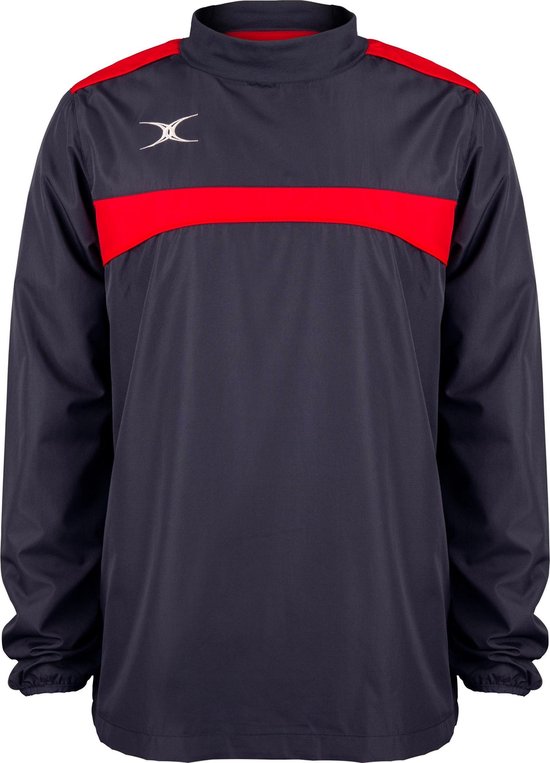 Gilbert Training Top Photon Warm Up Donker Blauw/Rood - XS | bol.com