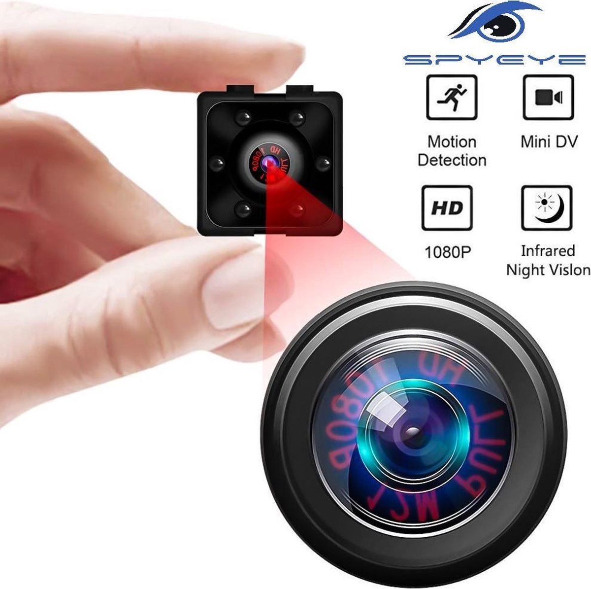 Mini Verborgen Spy Camera - Beveiligingscamera - Dashcam - Met Full HD ...