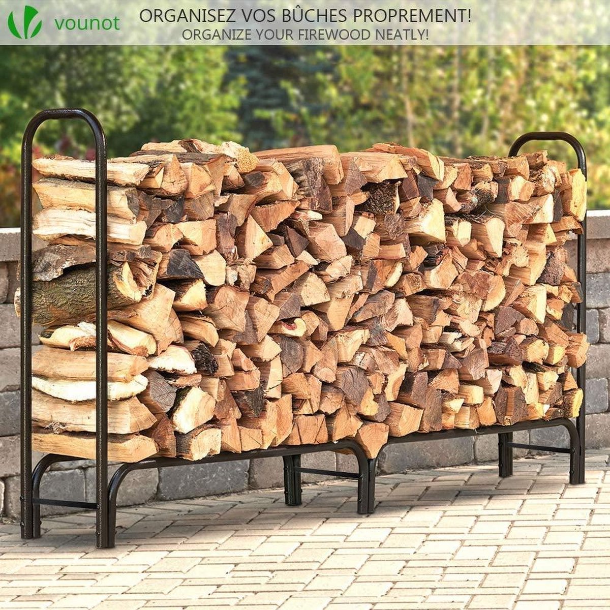 MaxxGarden Houtopslag Large - haardhout opslag 250 x 120cm | bol.com