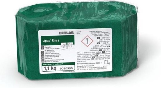 Ecolab Naglansmiddel Apex Rinse 2x1,1 kg | bol