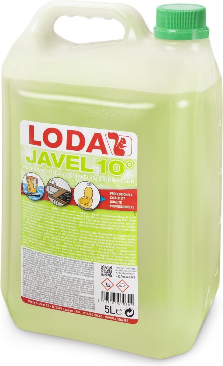 bol.com | LODA Bleekwater Javel 10° Groen - Professionele Kwaliteit ...
