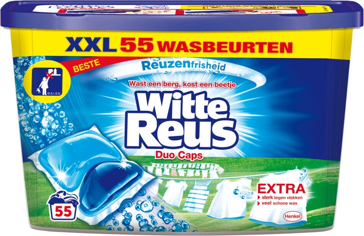 Witte Reus Duo Caps Wascapsules - Wasmiddel Capsules ...
