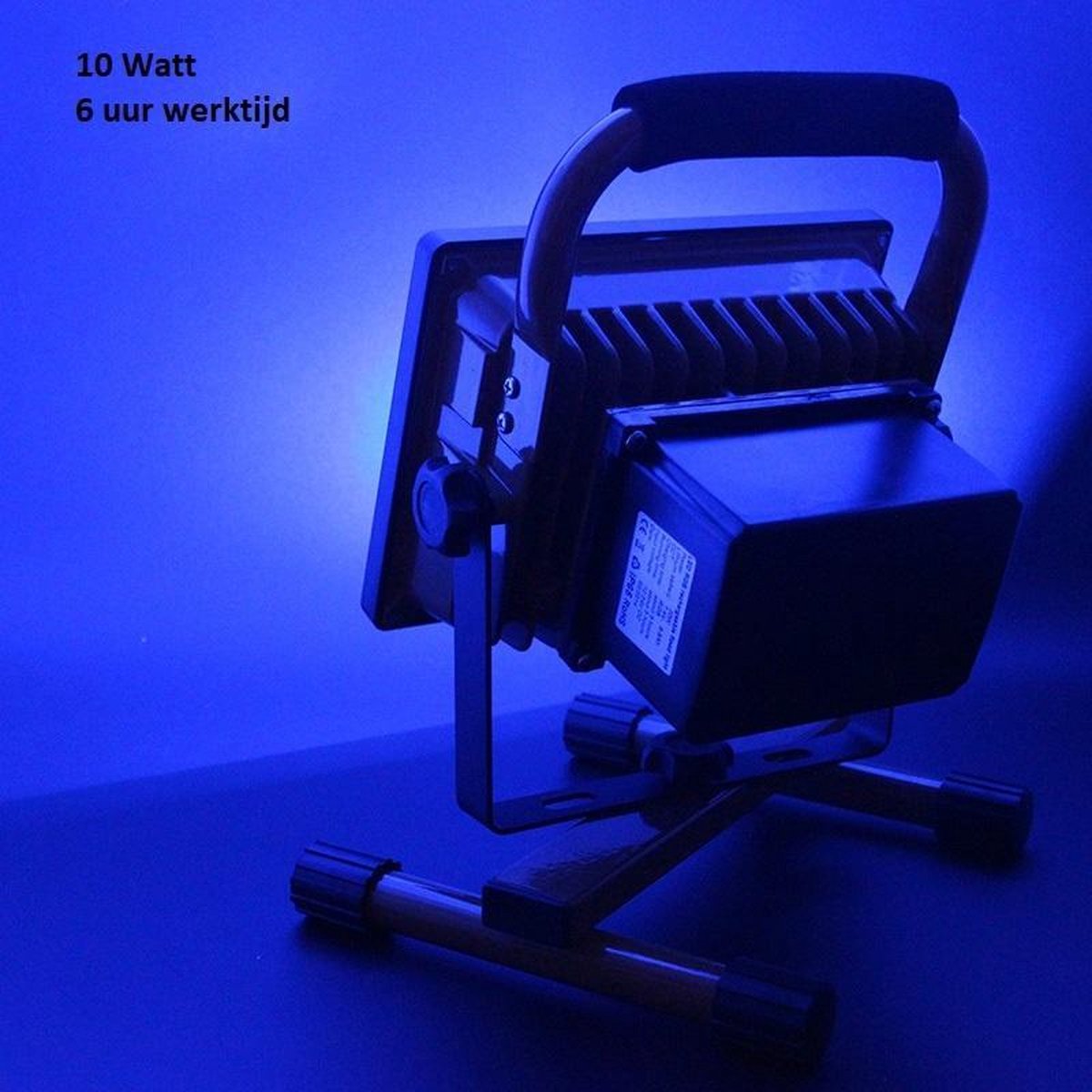 LED Bouwlamp - 10 Watt - Oplaadbaar - Werktijd 6 Uur - Groen | bol