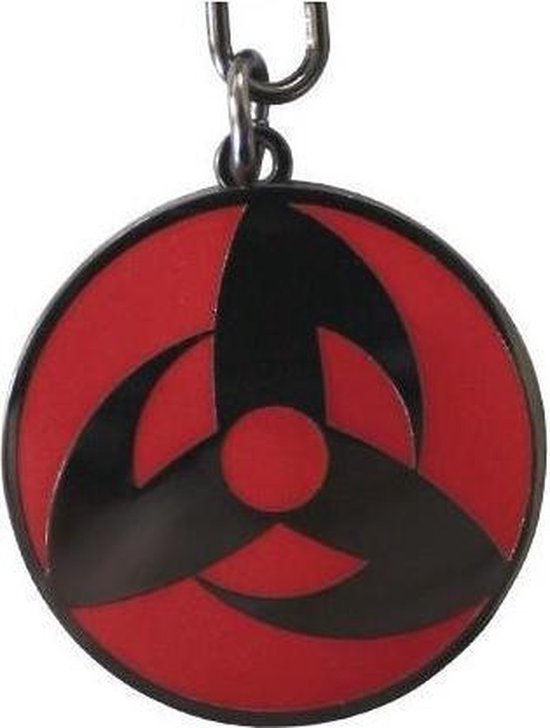 Merchandising naruto shippuden - metal keychain - sharingan | bol