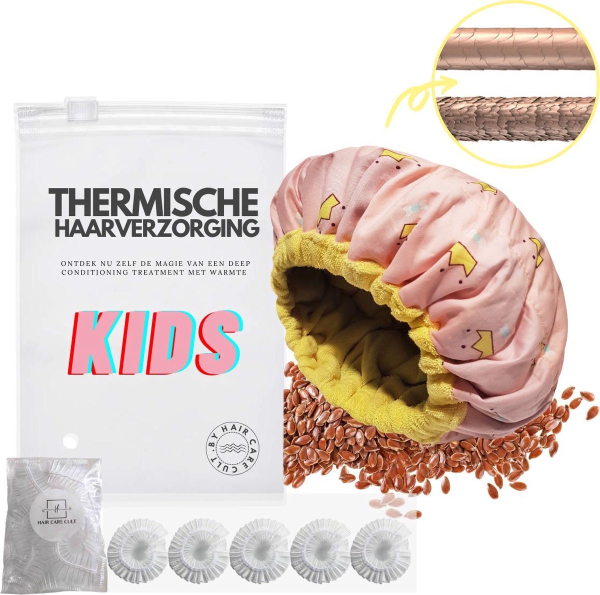 Hair Care Cult ® - Bonnet Thermal Hair Care KIDS - Heat Cap - Hot Head ...