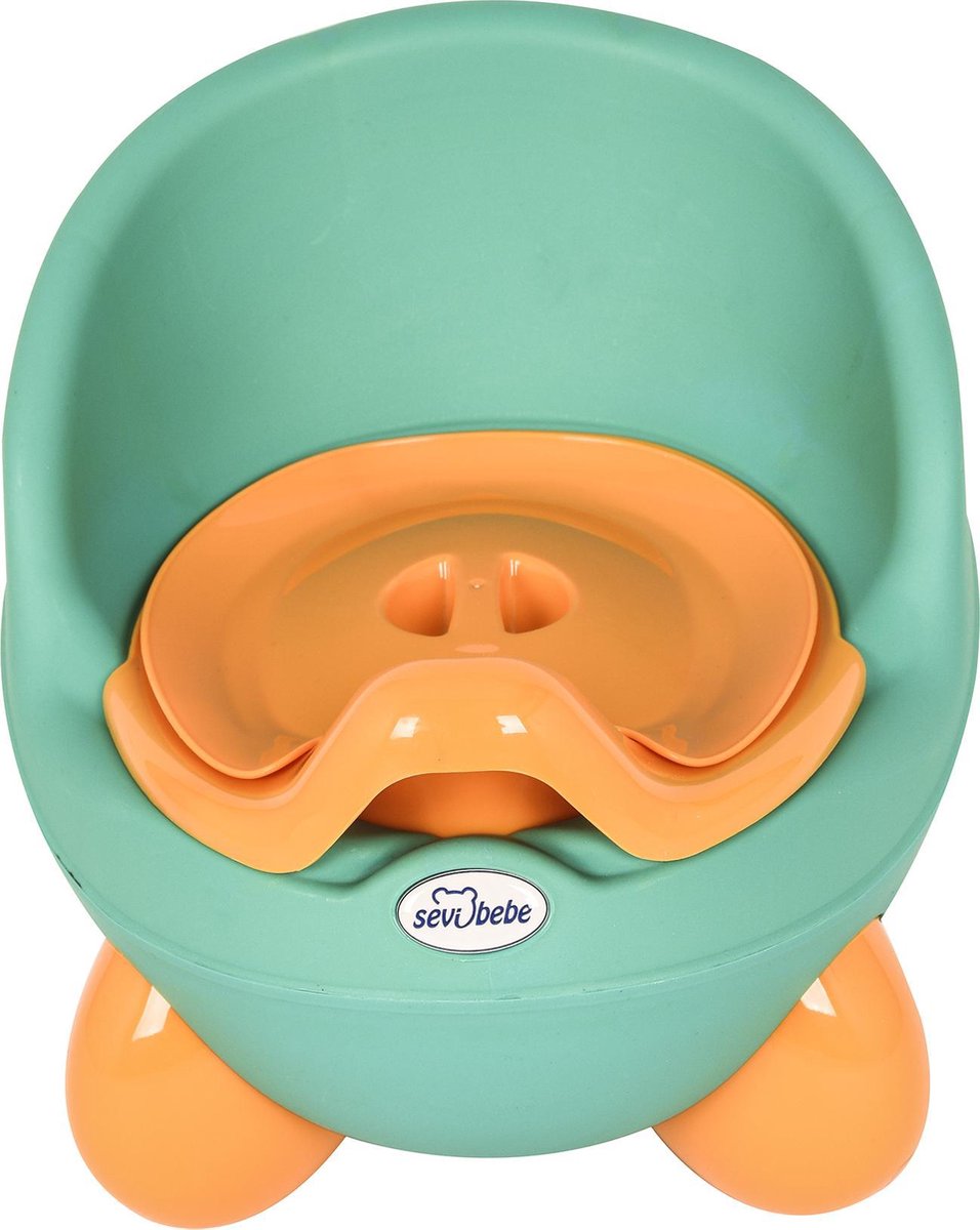 Babystartup - Groen en Oranje - Praktijk Potty - Plaspotje - WC Potje ...