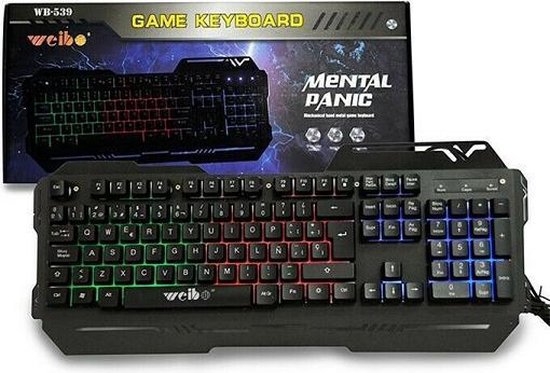 Weibo WB-539 Gaming Keyboard with colorful backlight | bol