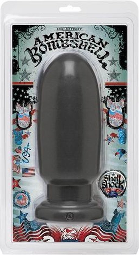 Shell Shock Grote Ronde Dildo Zwart