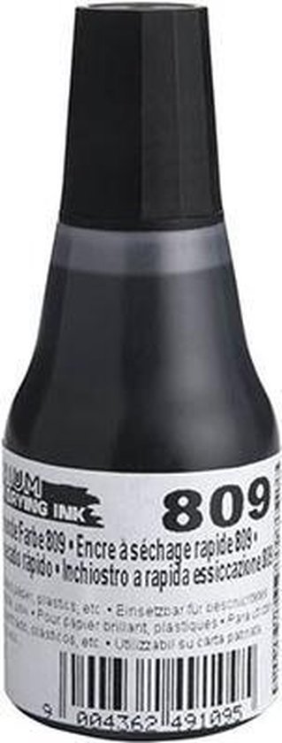 Colop 809 | Sneldrogende stempelinkt | 25 ml | Zwart | bol.com