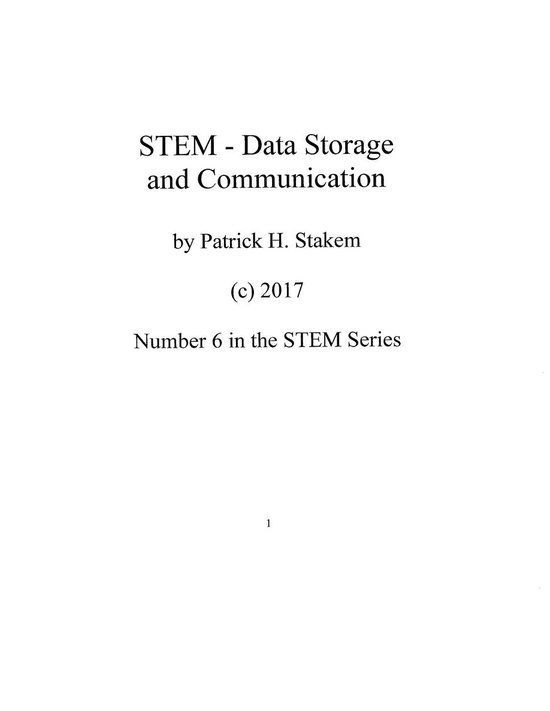 STEM - STEM- Data Storage and communication (ebook), Patrick Stakem | 1230004235583 |... | bol.com