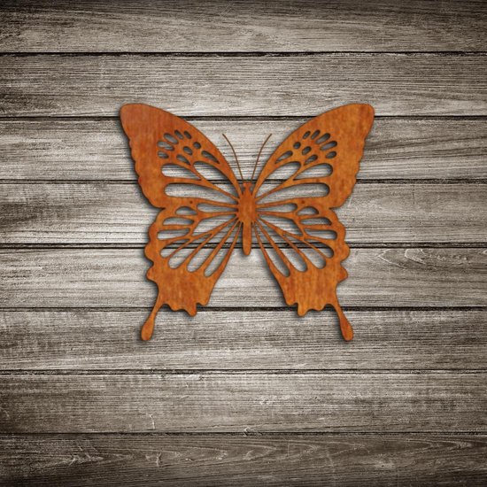 Cortenstaal Vlinder | 48x52cm(LxB) | Kunst van Staal | Vlinder ...