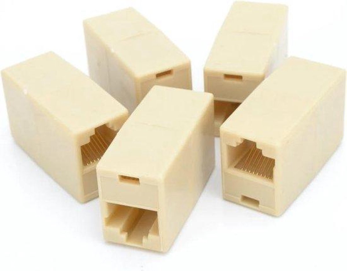 Coupleur UTP 5 pièces pour câble Internet - RJ45 CAT5E CAT6 - Câbles ...