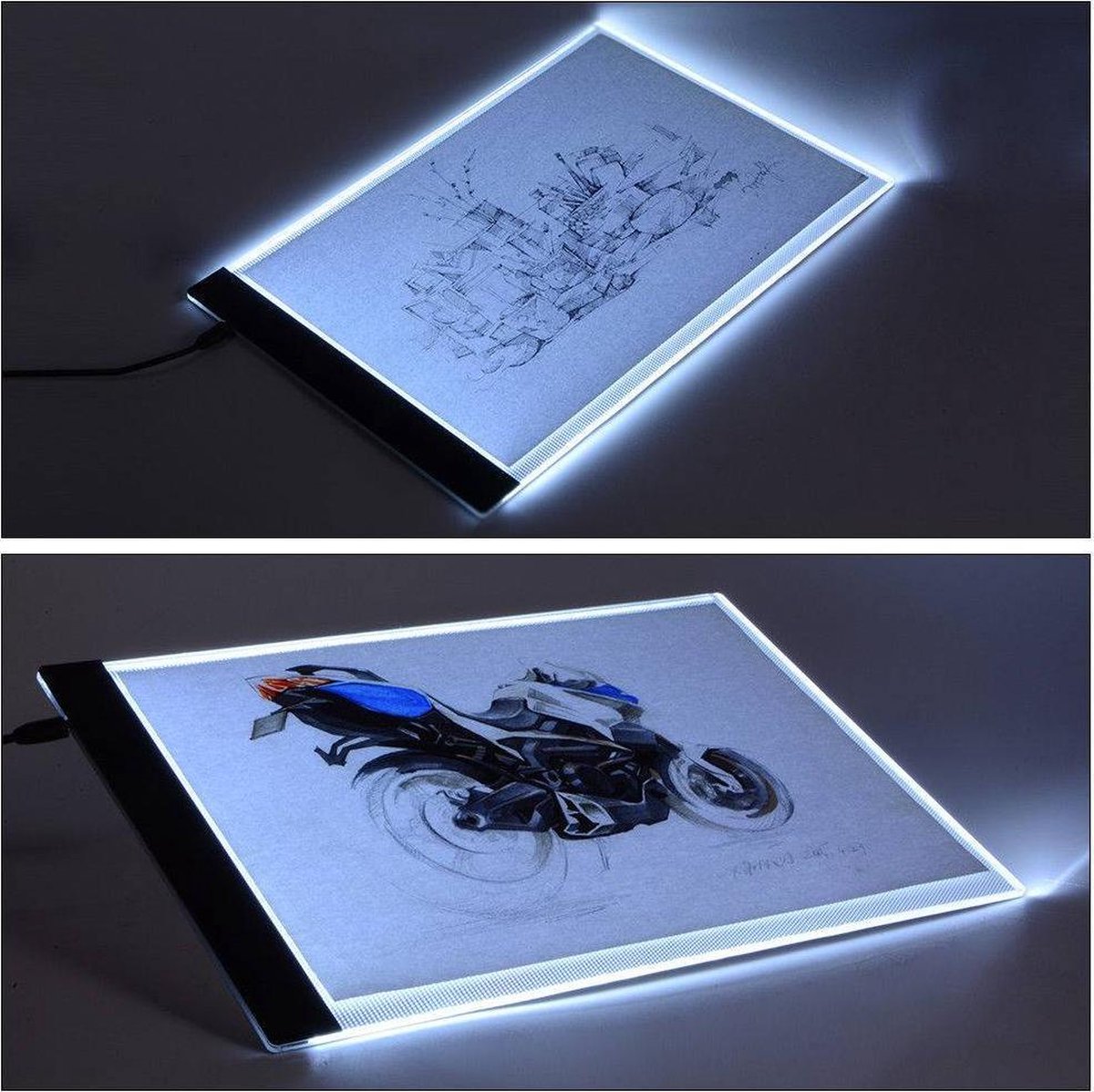 LED LICHTBAK A4 TEKENTAFEL SCHETSBLAD | bol.com
