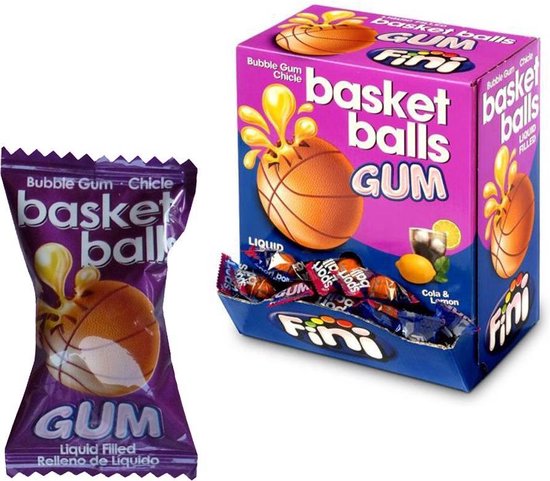 Fini Basketball Bubble Gum - 200 stuks | bol.com