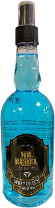 Mr. Rebel - Diamond - Spray Cologne - Blue - 440 ml | bol