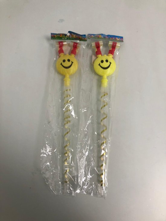 Feest toeter - twee stuks -Goud | bol