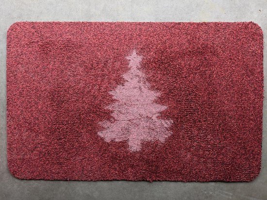 Droogloopmat met aquastop - Deurmat - Ronde hoek - 50 x 80 cm - Rood ...