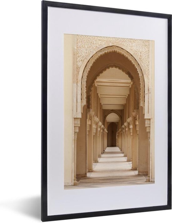 Photo encadrée - Arches en mosquée au Maroc cadre photo noir avec passe ...