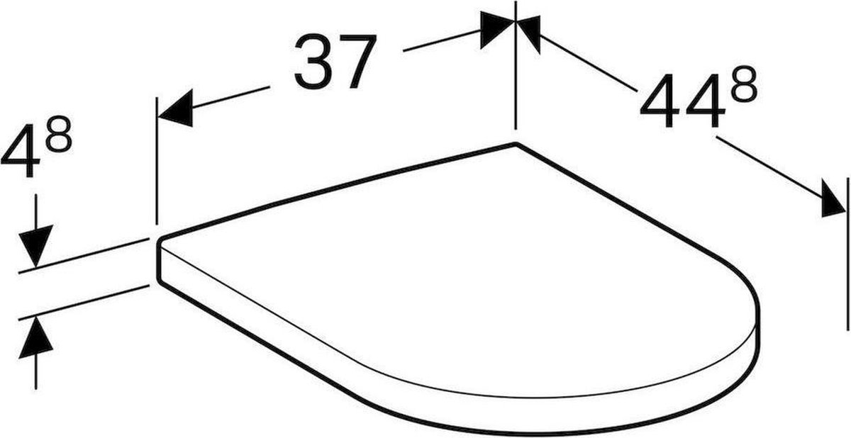 Geberit 300 Basic closetzitting met deksel met softclose topfix wit ...