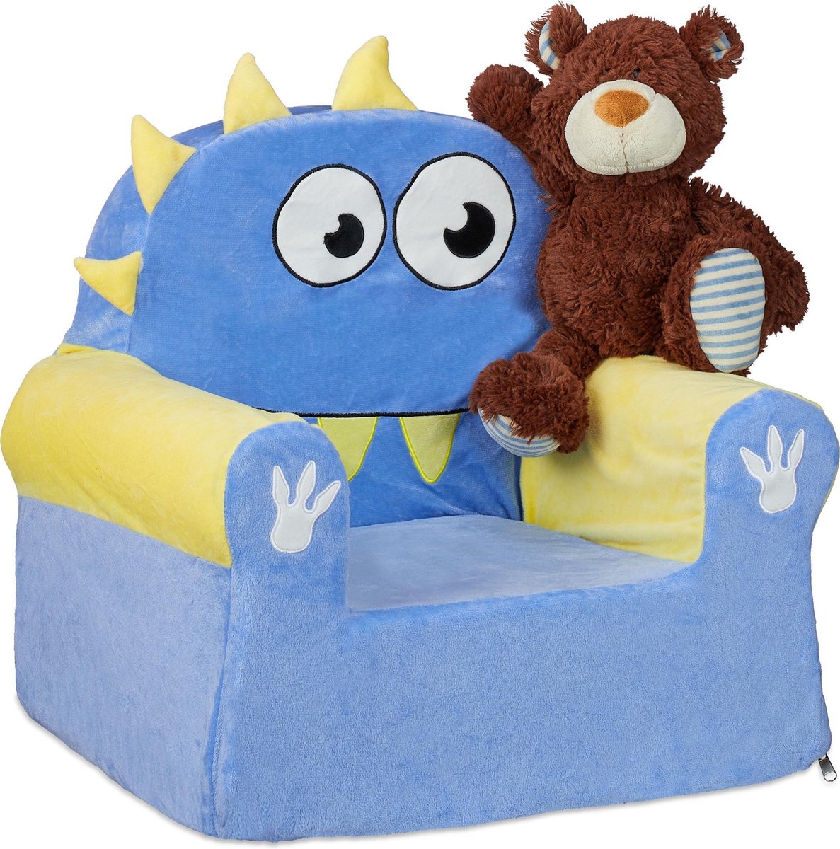 Relaxdays kinderfauteuil zacht - fauteuil kinderen - mini bankje ...