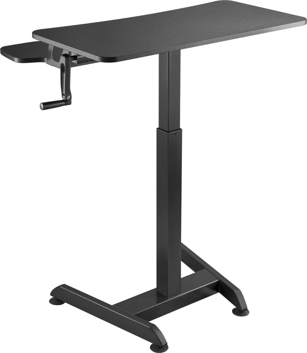 Updesk - Stabureau - Bureau verhoger - High - Handmatig - Zwart | bol.com