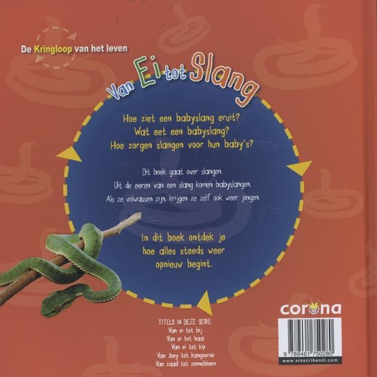 De Kringloop van het Leven - Van ei tot slang | 9789461750280 | Camilla ...