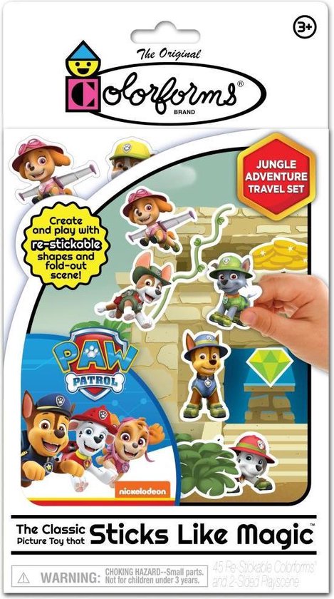 Colorforms - Travel Play set voor kinderen - Paw Patrol - 45 stickers ...