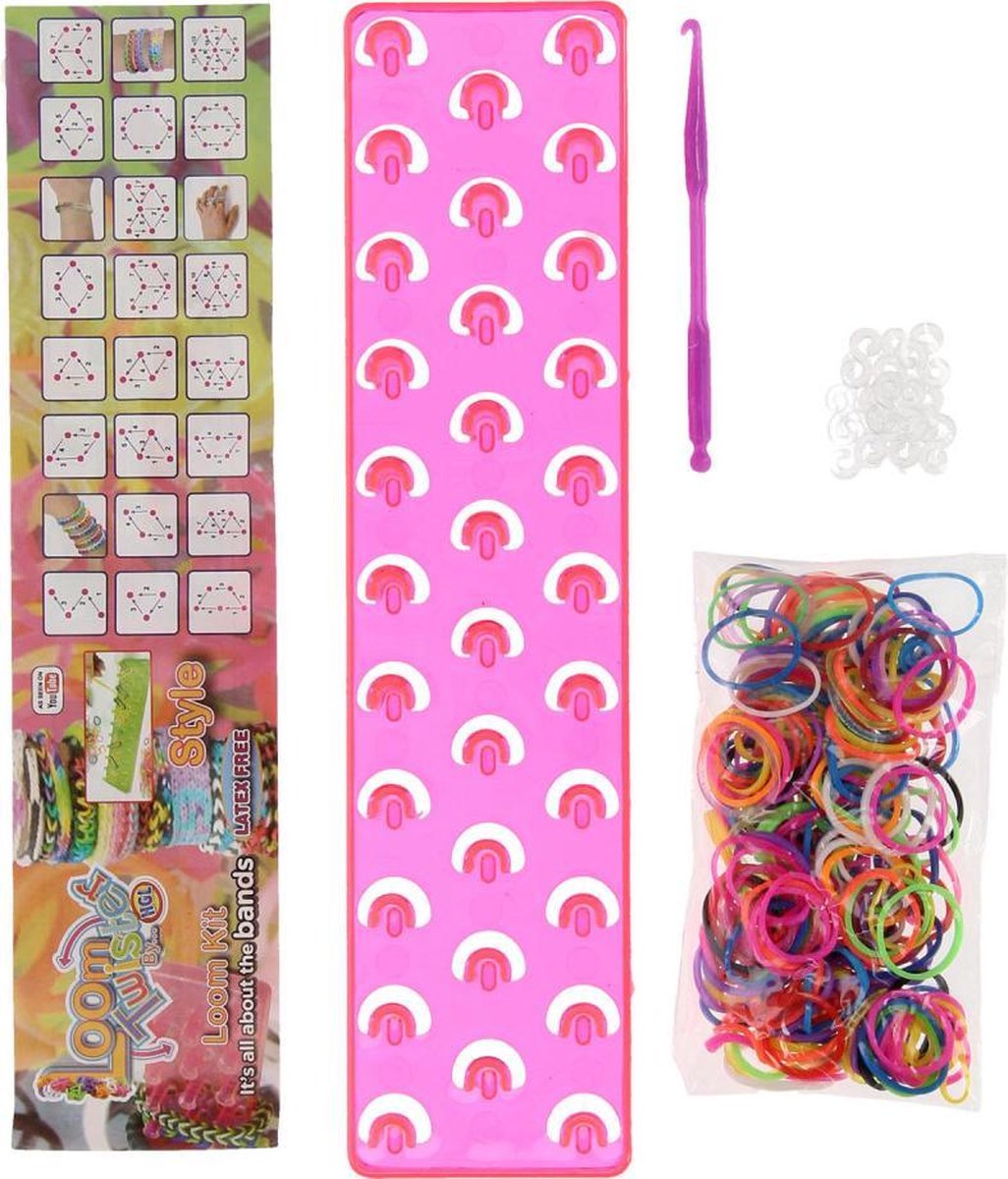 Loom Twister Trainer Pack Loombandjes 200 Stuks Roze | bol.com