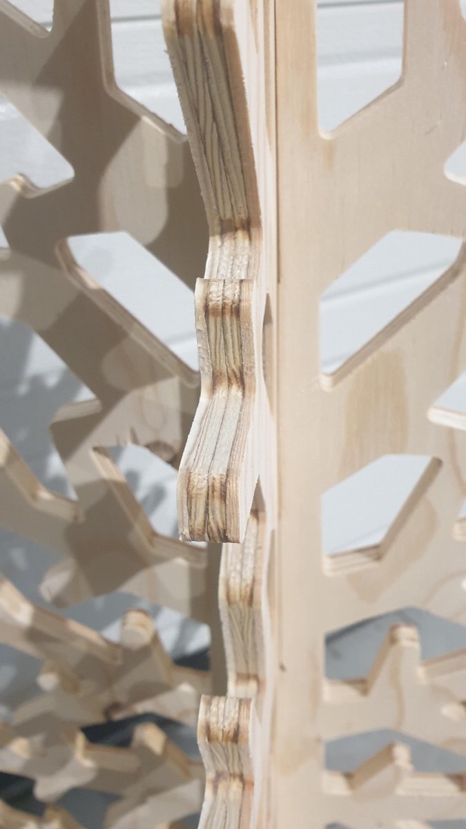 Houten kerstboom 80cm in multiplex hout van den | bol.com