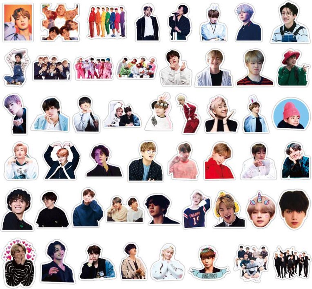 BTS - 50 BTS stickers - KPOP - BTS Kpop - BTS merchandise - BTS ...