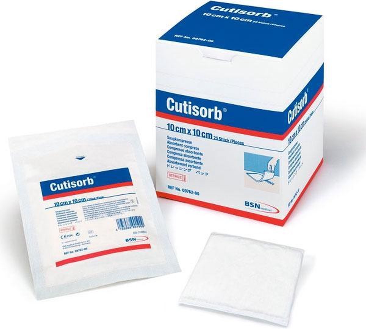 Cutisorb BSN 10 x 10 cm steriel - 25 stuks | bol.com