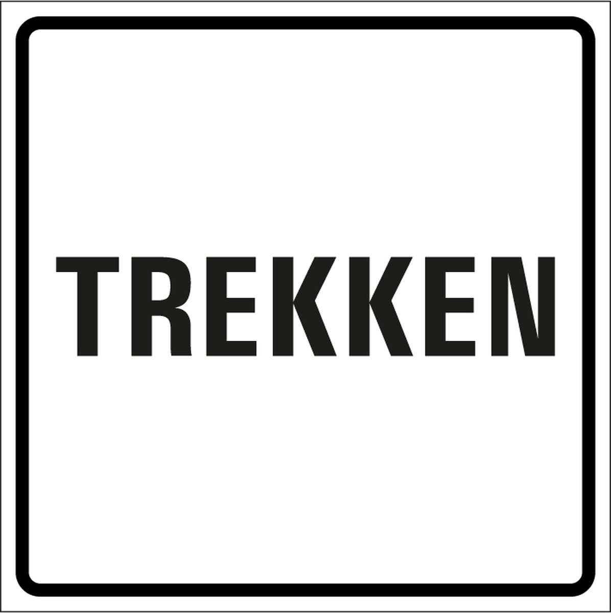 Trekken sticker 150 x 150 mm | bol.com