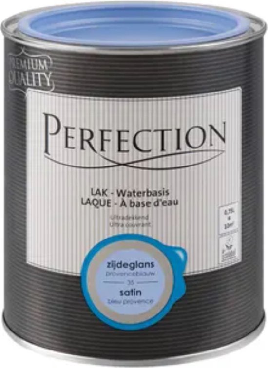 Perfection lak Ultradekkend zijdeglans provence blauw verf 750ml | bol.com