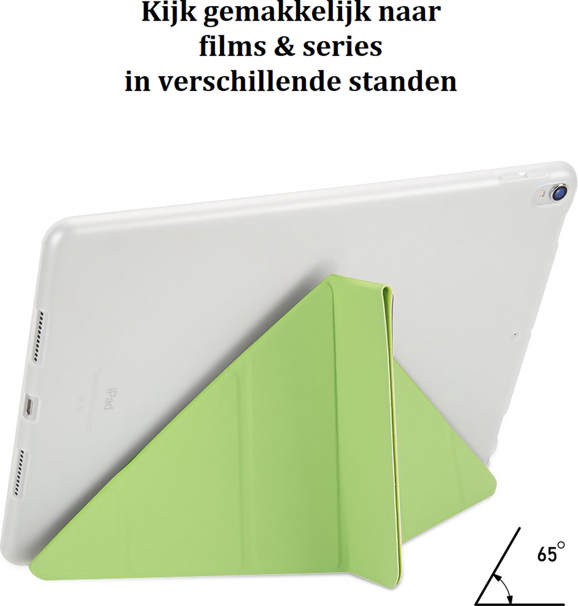 SBVR iPad Hoes 2018 - 6e Generatie - 9.7 inch - Smart Cover - A1893 - A1954 - Groen | bol.com