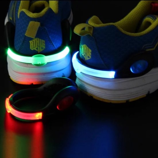 LED Schoen clip - LED Shoe clip - Rainbow | bol