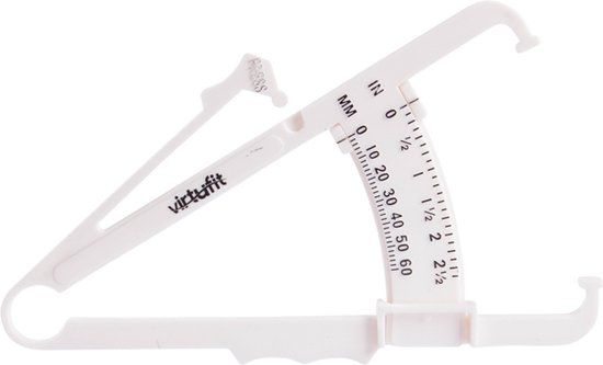 VirtuFit Vetpercentagemeter - Huidplooimeter - Vet meter - Wit | bol