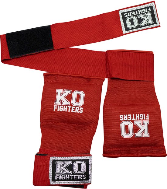 KO Fighters - Bandage Boksen - Binnenhandschoenen - Rood - M | bol