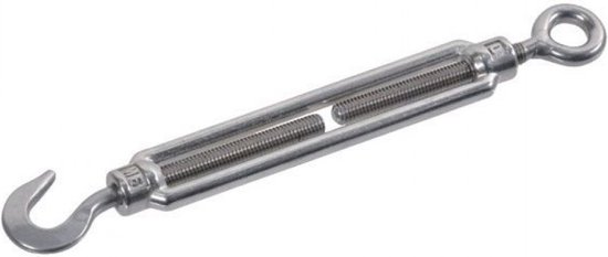 (1 STUKS) M8 SPANSCHROEF HAAK-OOG RVS-A4 (AISI 316) KABELSPANNER ...