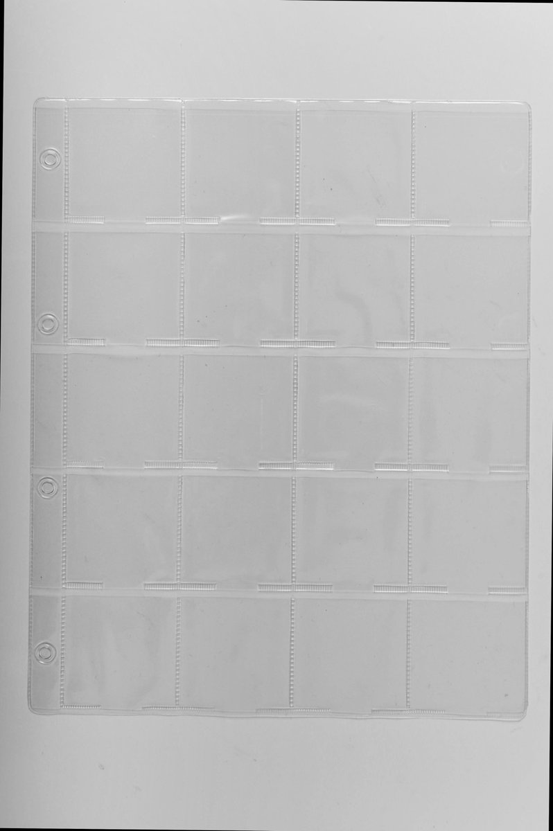 Insteekhoezen voor munten, 20 vakken A4, transparante bladen, voor 2- 4 ...