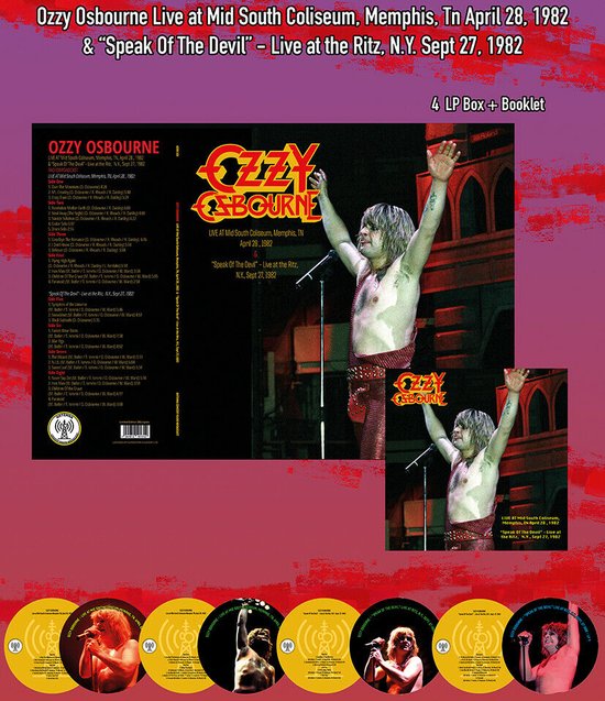 OZZY OSBOURNE Memphis & New York 4 LP vinyl BOX SET 1982 booklet NEW MINT SEALED, Ozzy... | bol.com