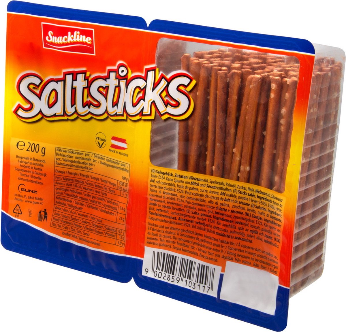 Snackline Zoute sticks 200g | bol.com