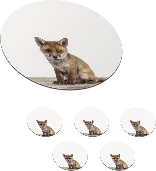 Onderzetters voor glazen - Rond - Babykamer - Vosje - baby vos ...