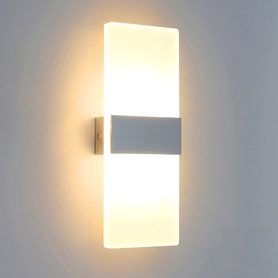 Lamp voor Slaapkamer Gang Trapgat Hal Badkamer - muurlamp - zilver ...