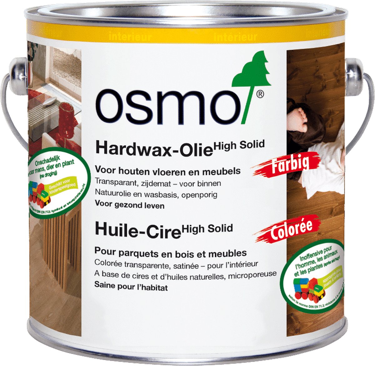 Hardwax Olie Farbig 3075 Zwart Transparant 0.75 Liter | Houtolie ...